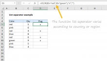 Excel Function argument | Exceljet